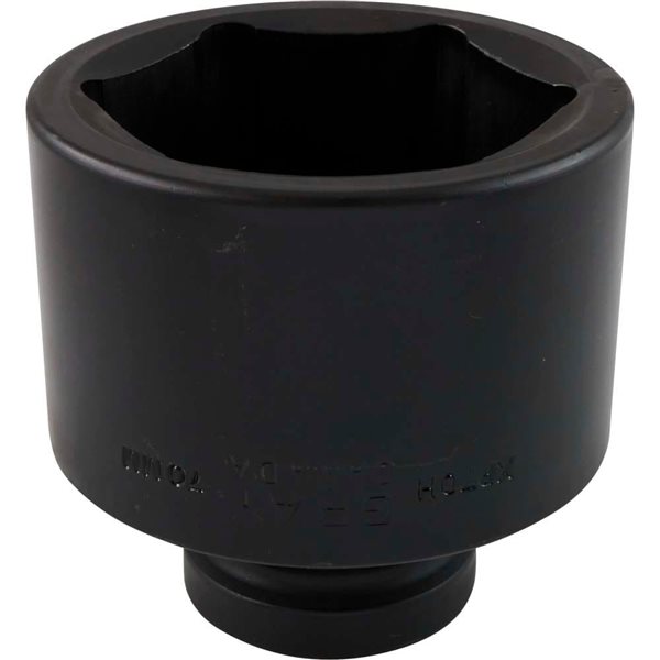 Gray Tools 70 mm x 1-in Drive 6-Point Metric Shallow Impact Socket ...