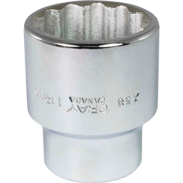 Gray Tools 1-13/16-in x 1-in Drive 12-Point Standard Chrome Finish ...