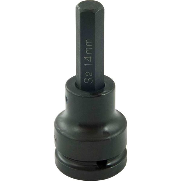 Gray Tools 14 mm x 3/4-in Drive Metric Shallow Hex Head Black Impact ...