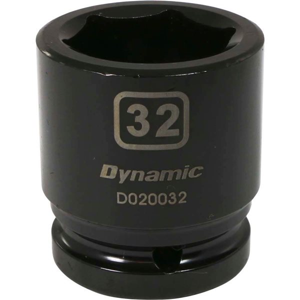 Dynamic Tools 3/4-in Drive 6-Point Metric 32 mm Shallow Impact Socket ...