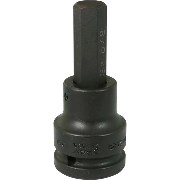 Gray Tools 5/8-in x 3/4-in Drive Standard Hex Head Black Impact Shallow ...