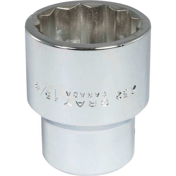 Gray Tools 1-5/8-in x 1-in Drive 12-Point Standard Chrome Finish ...