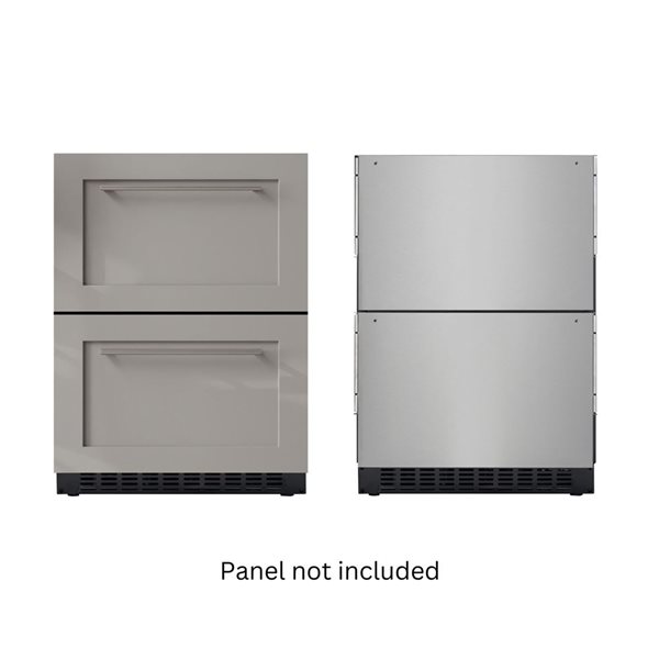 KoolMore 23-in Panel-Ready 2-Drawer Refrigerator/Freezer KM-BIR1D1F-PR ...