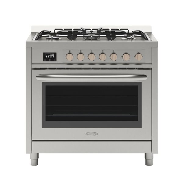 KoolMore 36-in Professional Stainless Steel Gas Range KM-FR36GL-SS | RONA