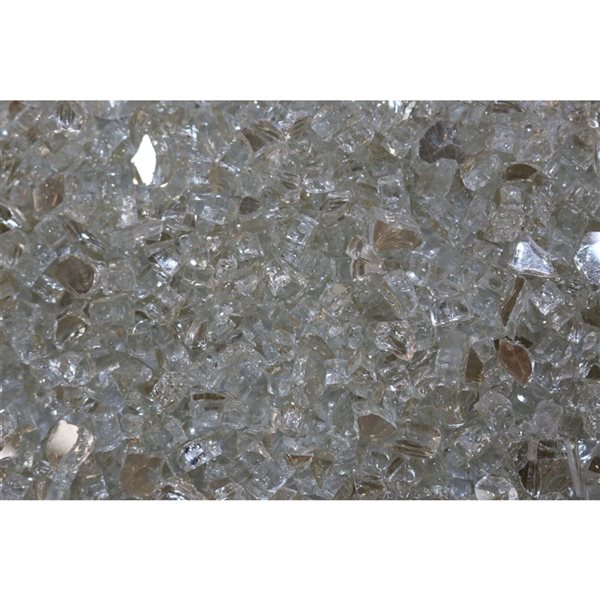 Elementi 1/4-in 25-lb Grey Tempered Fire Glass EFP24002-25 | RONA