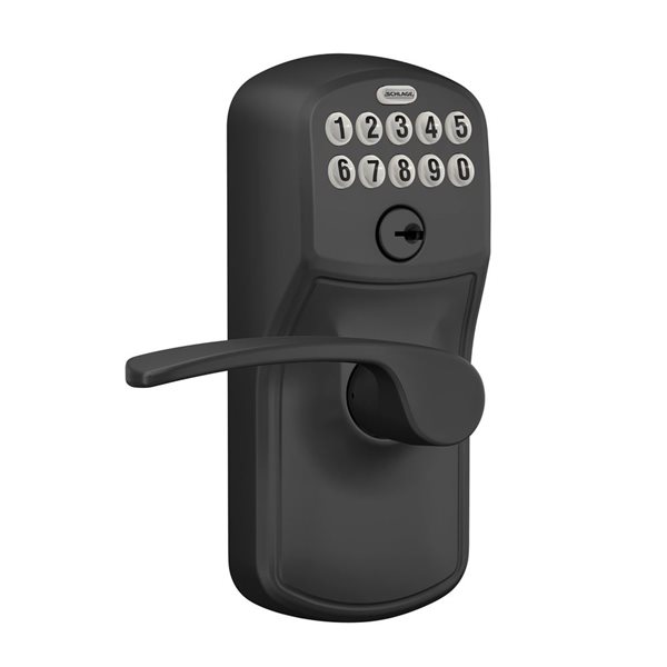 Schlage Merano Keypad Electronic Door Lever with Plymouth Trim ...