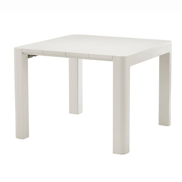 PATIO FLARE Table de patio carrée Patioflare, 40 pouces, crème PF11189 ...