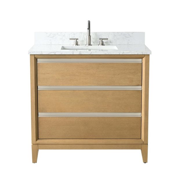 Vanity Art 36 W x 22 D x 34-in H Single Bathroom Vanity w/ Sink and ...