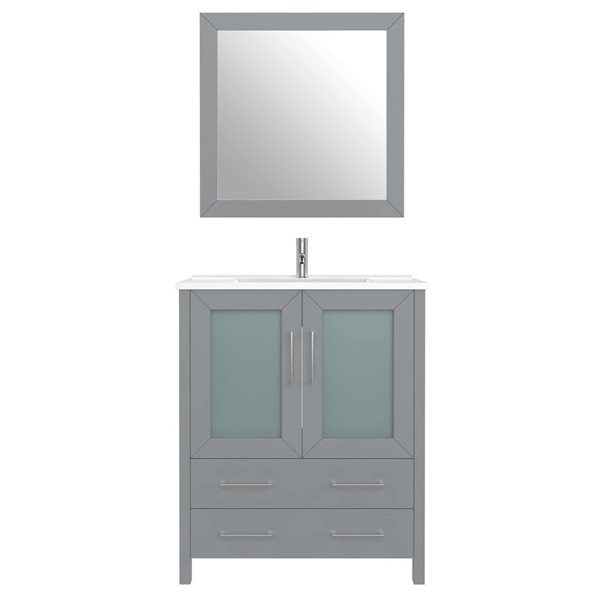 Vanity Art 30 W x 18 D x 36-in H Single Bathroom Vanity w/ Sink ...