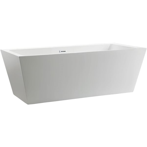 Vanity Art Tarbes 59 x 30-in Acrylic Flat Bottom Rectangular Soaking ...