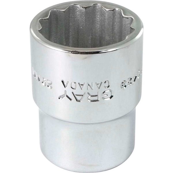 Gray Tools 29 mm x 3/4-in Drive Metric 12-Point Shallow Chrome Finish ...