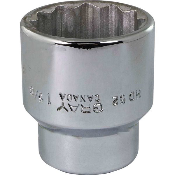 Gray Tools 1-5/8-in x 3/4-in Drive 12-Point Standard Shallow Chrome ...