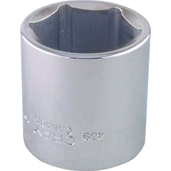 Gray Tools 1-7/16-in x 1/2-in Drive 6-Point Standard Shallow Chrome ...