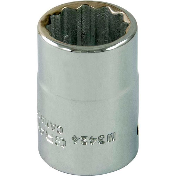 Gray Tools 24 mm x 3/4-in Drive Metric 12-Point Shallow Chrome Finish ...
