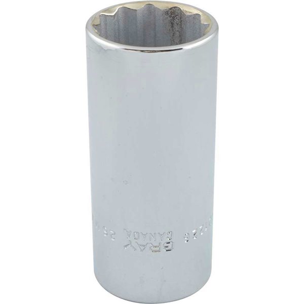 Gray Tools 26 mm x 1/2-in Drive Metric 12-Point Deep Chrome Finish ...