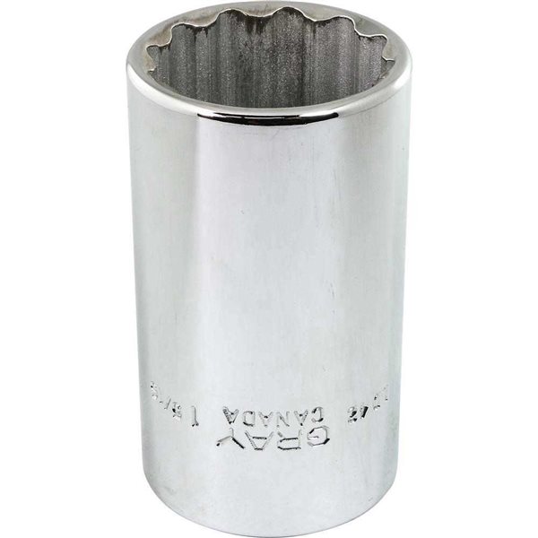 Gray Tools 1-5/16-in x 1/2-in Drive Standard 12-Point Deep Chrome ...