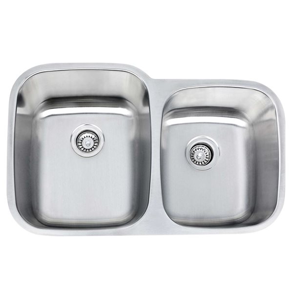 Bristol Sinks Traditional B814 Undermount 21 L x 32-in W Stainless ...