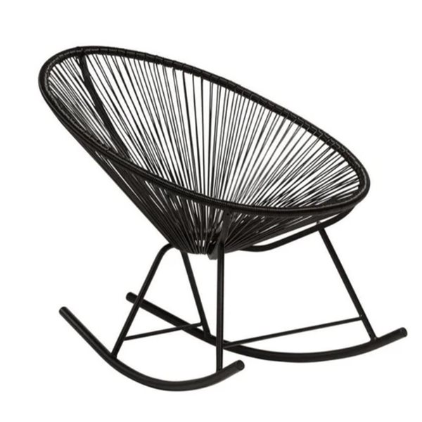 Take me Home Black Acapulco Rocking Lounge Chair WB-1352Z | RONA