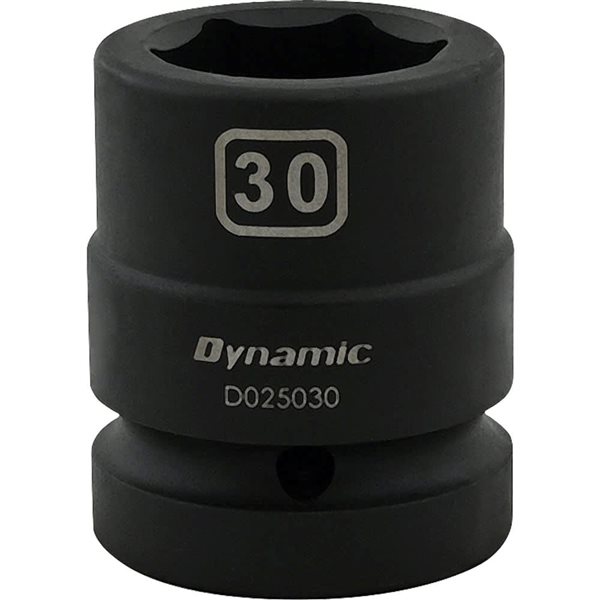 Dynamic Tools 30 mm X 1-in Drive Metric 6-Point Shallow Impact Socket ...