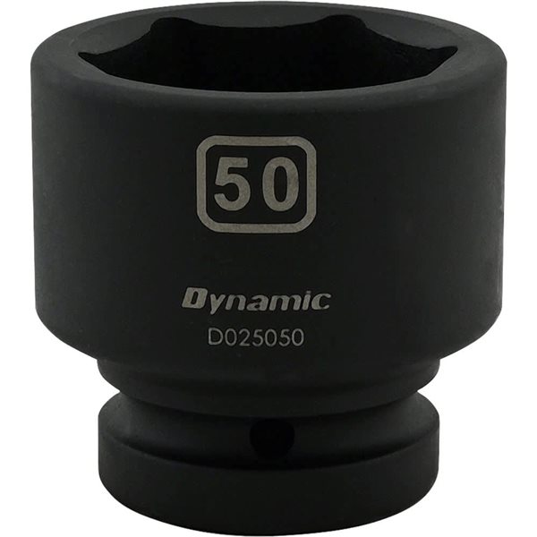 Dynamic Tools 50 mm X 1-in Drive Metric 6-Point Shallow Impact Socket ...