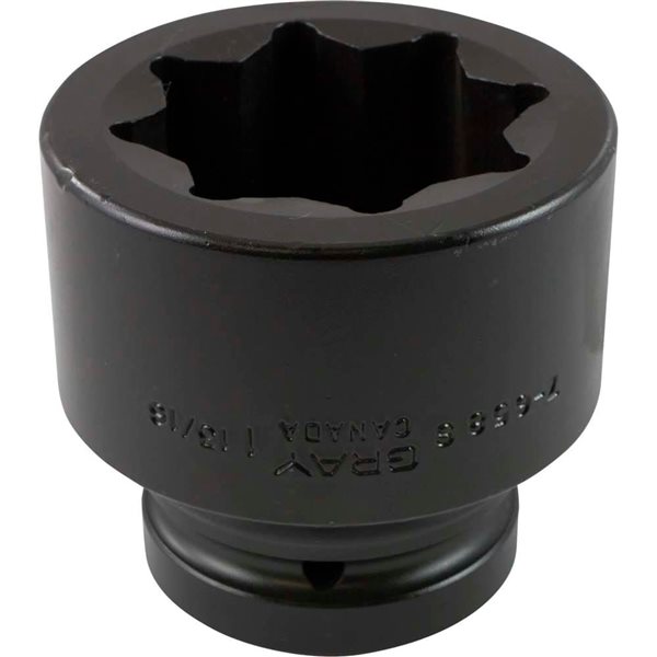 Gray Tools Standard 1-in Drive 8 Point Standard Length 1 13/16-in Impact Socket 7-658S | RONA