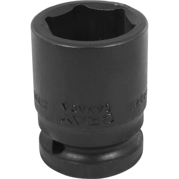Gray Tools 27 mm X 3/4-in Drive Metric 6-Point Shallow Impact Socket ...