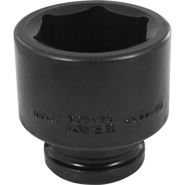 Gray Tools 43 mm X 3/4-in Drive Metric 6-Point Shallow Impact Socket ...
