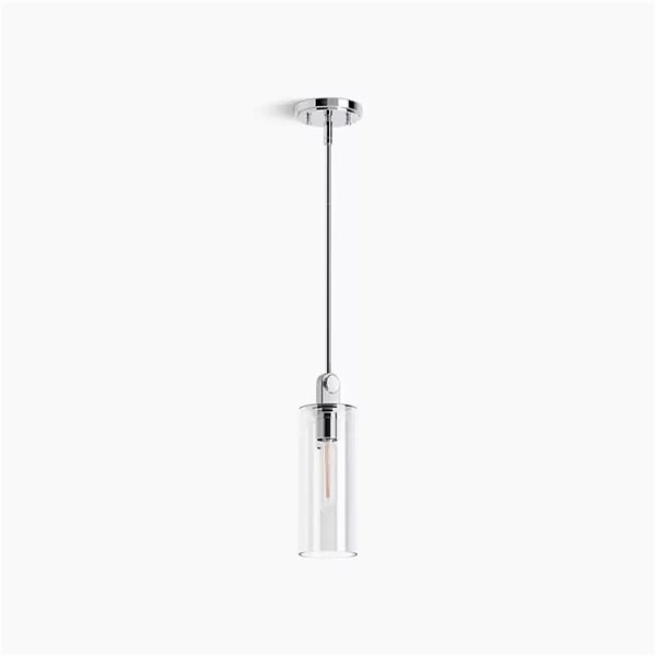 KOHLER Crue 1-Light 4-in Adjustable Pendant w/ Installation Hardware ...