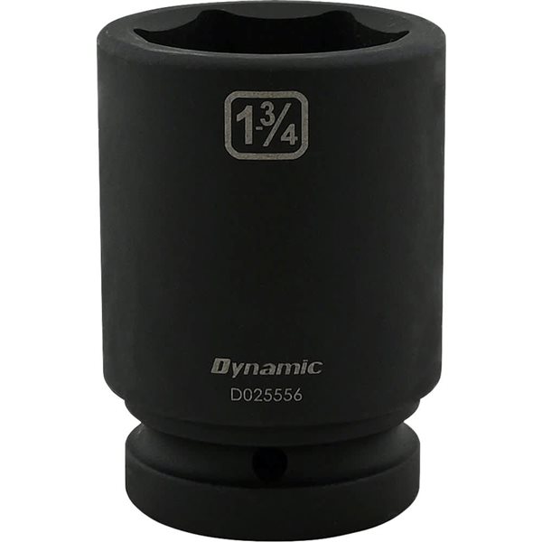 Dynamic Tools 1-3/4-in X 1-in Drive 6 Point Deep Length Impact Socket ...