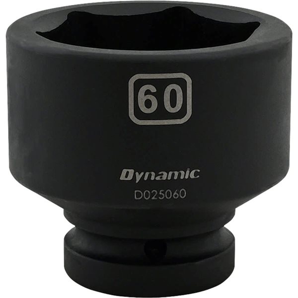 Dynamic Tools 60mm X 1-in Drive 6 Point Standard Length Impact Socket ...