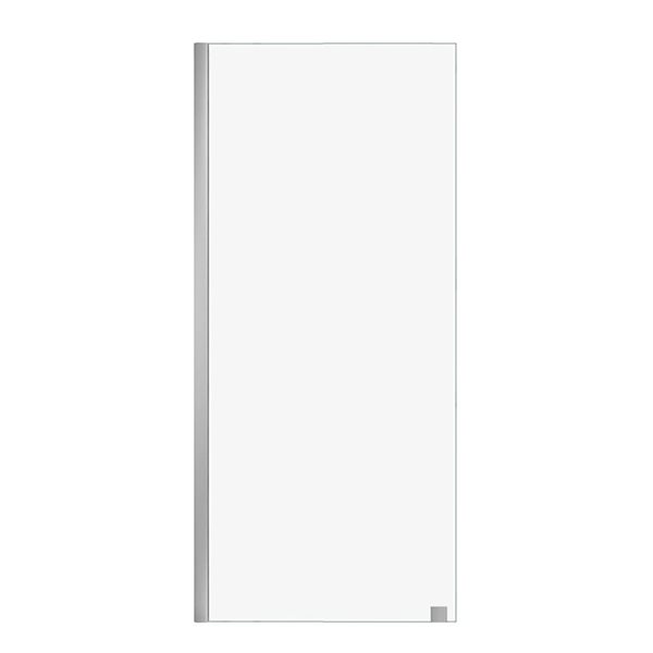 Turin Rosita 34 W x 80-in H Clear Frameless Fixed Shower Glass Panel w/ Nickel Edge | RONA