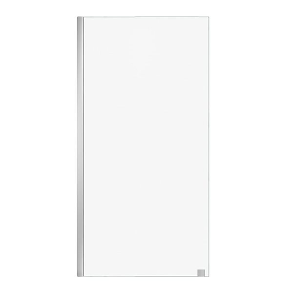 TURIN Vitre de douche fixe sans cadre Rosita 38 l. x 80 po h. en verre ...
