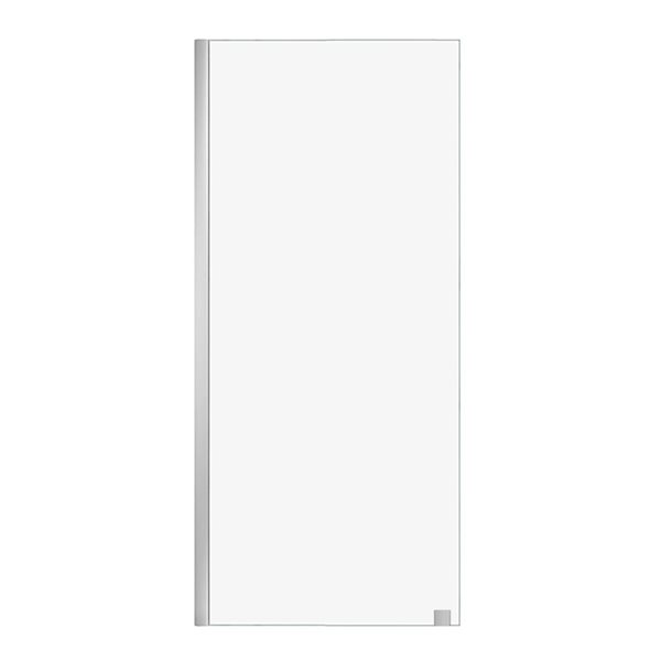 TURIN Vitre de douche fixe sans cadre Rosita 34 l. x 80 po h. en verre ...