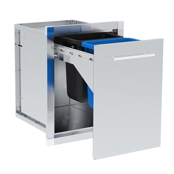 Broil King Built-In Enclosed Stainless Steel Waste Organizer Assembly ...