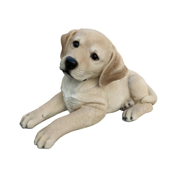 Hi-Line Gift Ltd. Lying Yellow Labrador Polyresin Figurine 87632-YL | RONA