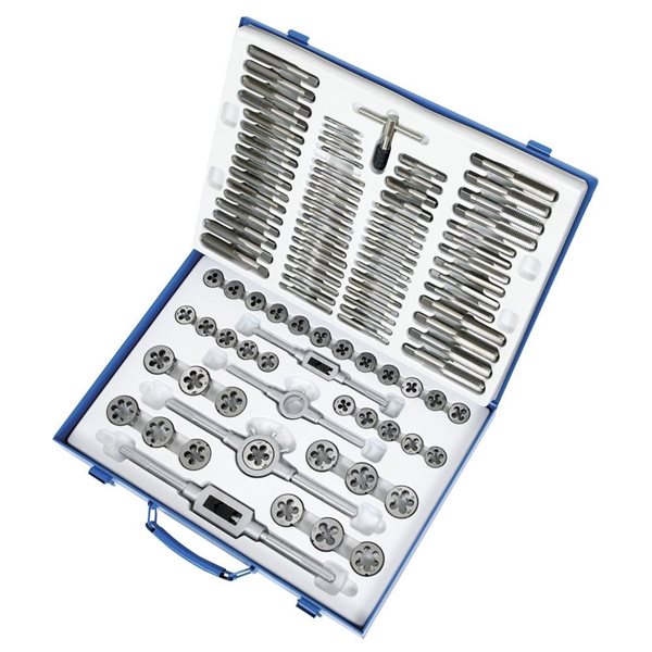 JET Assorted Standard 110-Piece Metric Alloy Tap and Die Premium Set ...