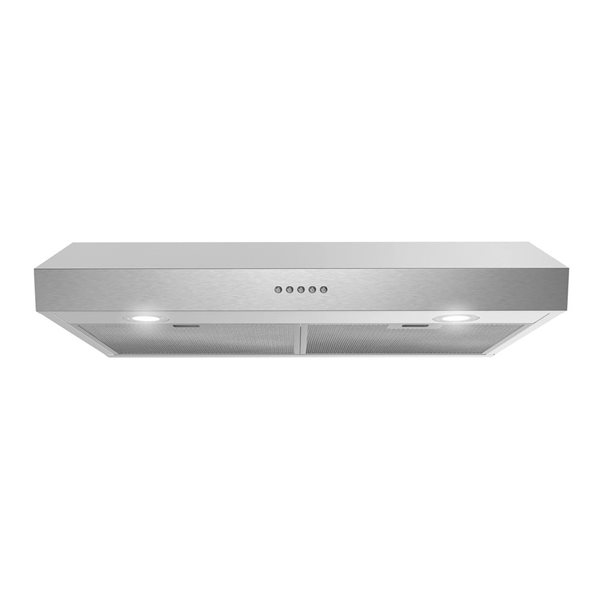 Streamline Rapallo 30-in Stainless Steel Ducted Undermount 165CFM Range ...