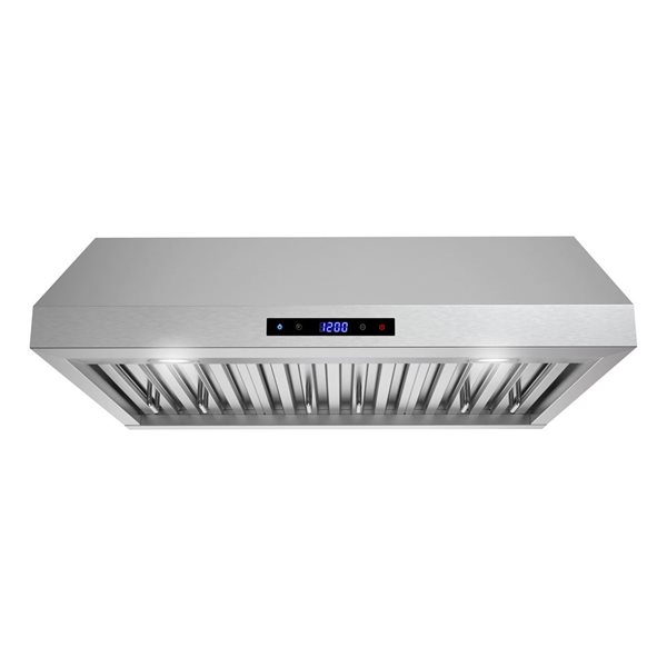 Streamline Magione 30-in Stainless Steel Ducted Undermount 406CFM Range ...