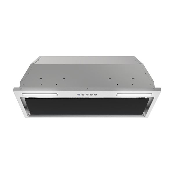 Streamline Buccheri 28-in Glossy Black Ducted Insert 350CFM Range Hood ...