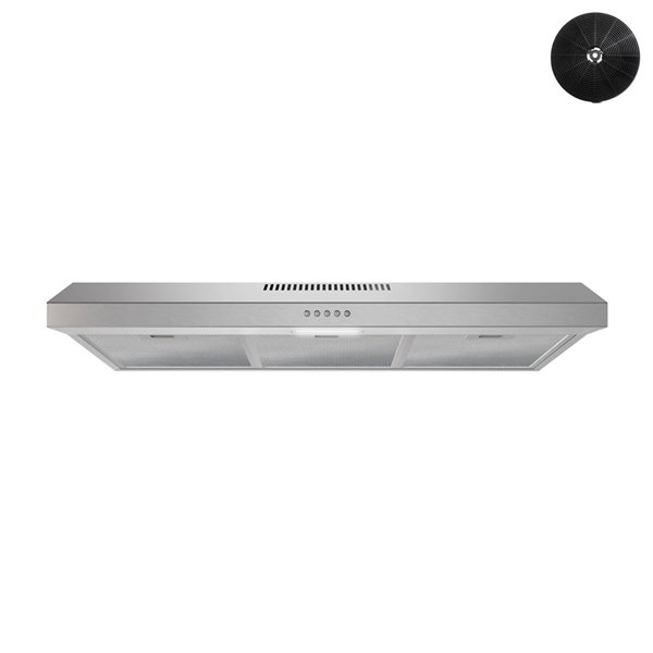 Streamline Arezzo 36-in Stainless Steel Convertible Undermount 80CFM ...