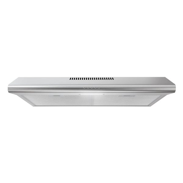 Streamline Trieste 30-in Stainless Steel Ducted Undermount 80CFM Range ...