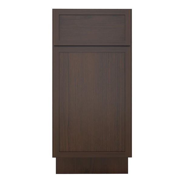 Vanity Art 15 W x 21 D x 32.5-in H Brown Wood/MDF 1-Drawer Freestanding ...
