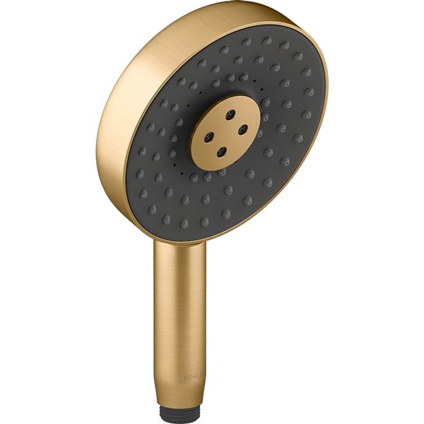 KOHLER Statement Round Brass 2.5-gal/min Three-Function Hand Shower ...