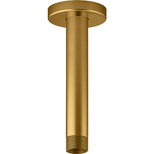 KOHLER Statement Brass 6-in L Ceiling Mount Single-Function Rainhead ...