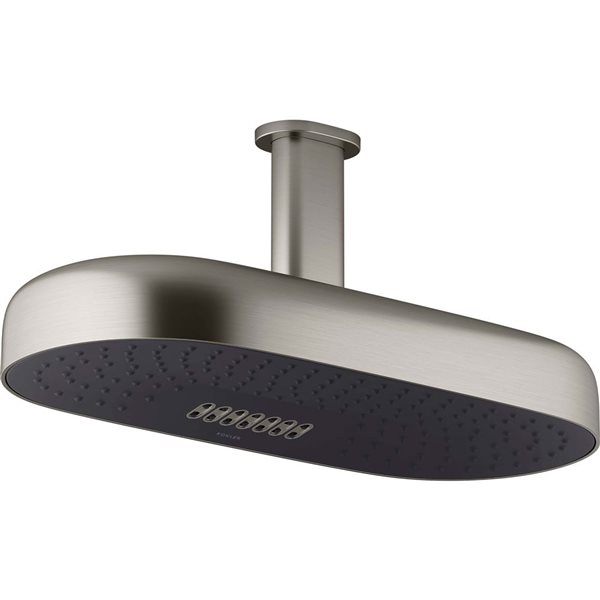 KOHLER Statement Oblong Brushed Nickel 18-in W 2.5-gal/min Two-Function ...