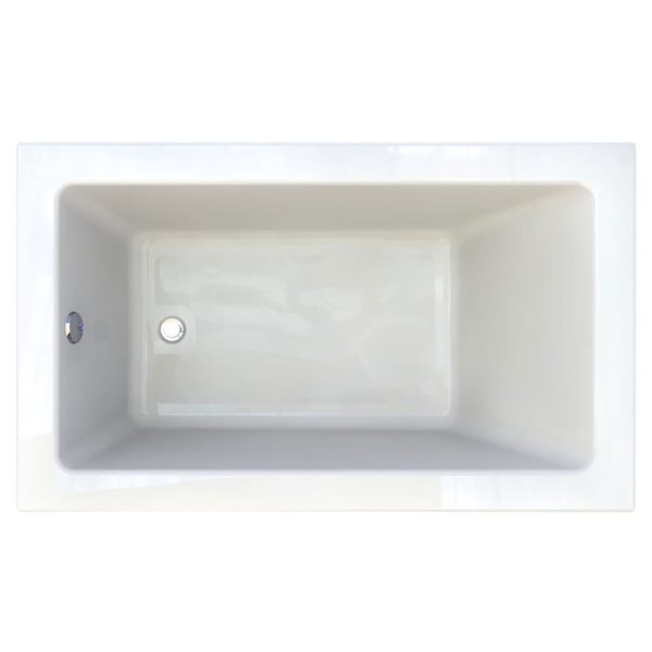 American Standard Studio 60 x 36-in Drop-In Soaking Bathtub w/ Zero Edge in White | RONA