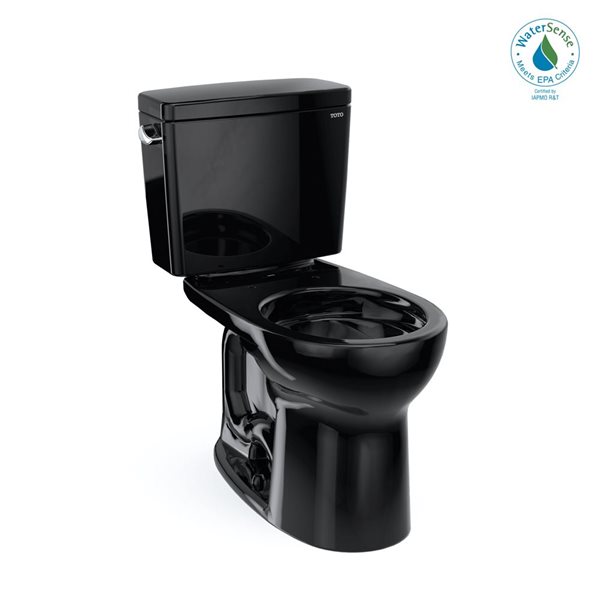 TOTO Drake Ebony Two-Piece Round 1.28 GPF Universal Height Toilet | RONA