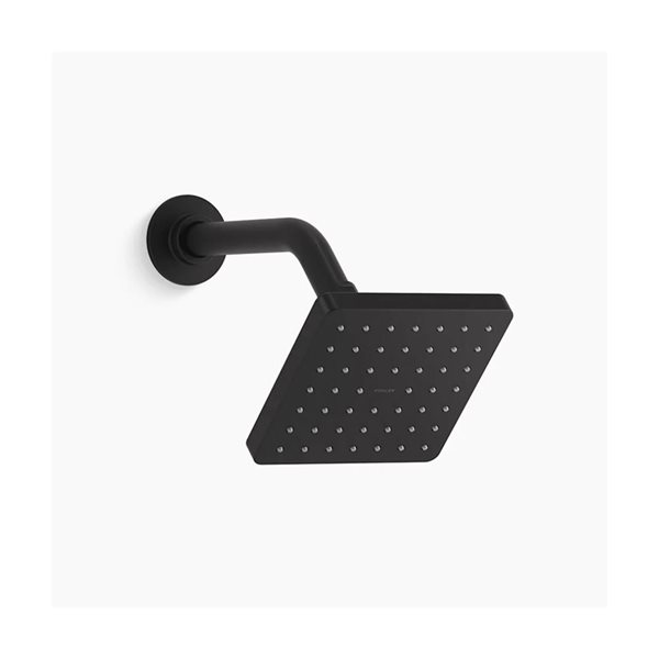 KOHLER Parallel 1-Function Showerhead 6.6-L/min in Matte Black 24805-G ...