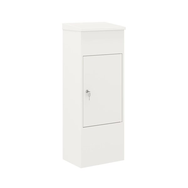Ceha Canada KPD White 44 H x 12 D x 18-in W Metal Ground Mail Drop Box ...