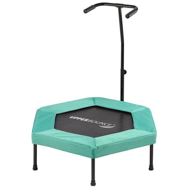 Upper Bounce 40-in Mini Fitness Trampoline w/ Adjustable T-Shaped ...
